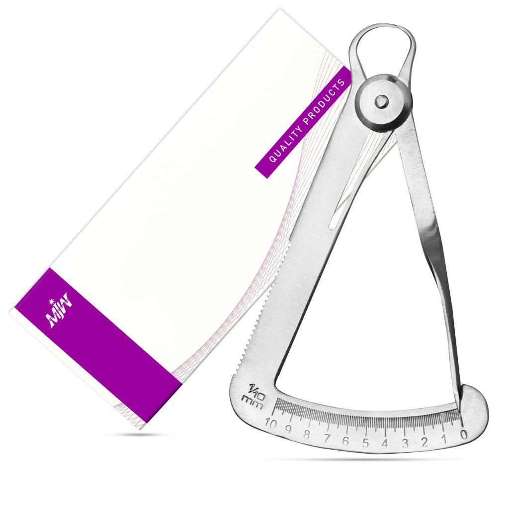 MJW Dental Ruler Dentist Laboratory Inner Crown Accurate Gauge Thick ...